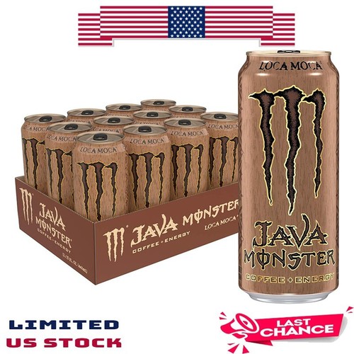 Monster Energy Java Loca Moca, Coffee + Energy Drink, 15 Ounce (Pack of ...