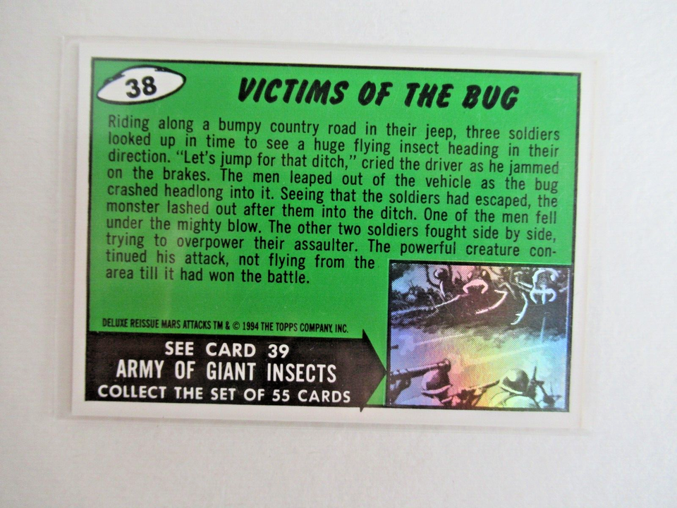 1994 Topps Mars Attacks 1st. Day Issue #38 Victims of The Bug | eBay