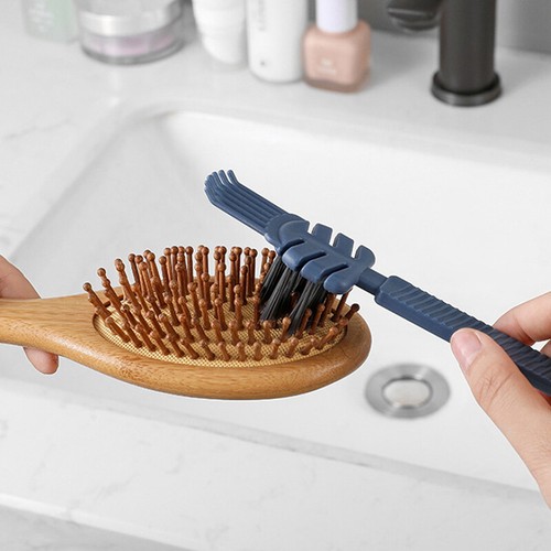 1PC Hair Comb Cleaning Brush Plastic Handle Comb Cleaner Tool Home ...