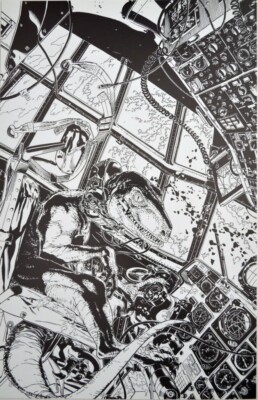 Michael Golden's MONSTERS Limited Edition PRINT 2005 Lizard Pilot | eBay