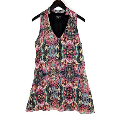 Atina Cristina Women Small Tunic Tank Long Line Gauzy Top Blouse ...