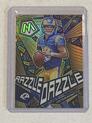 2023 Mosaic Stetson Bennett Rookie Razor Dazzle Prizm Card Short Print ...