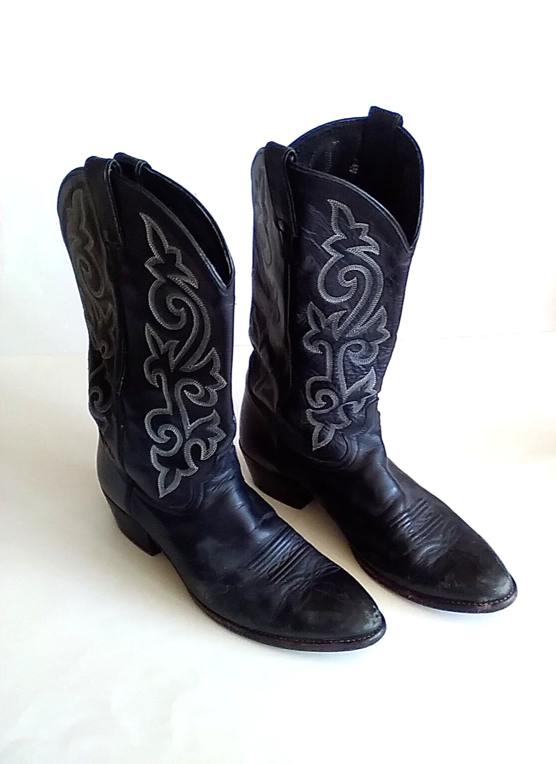 premium Justin brand leather cowboy boots size 11 - Gem