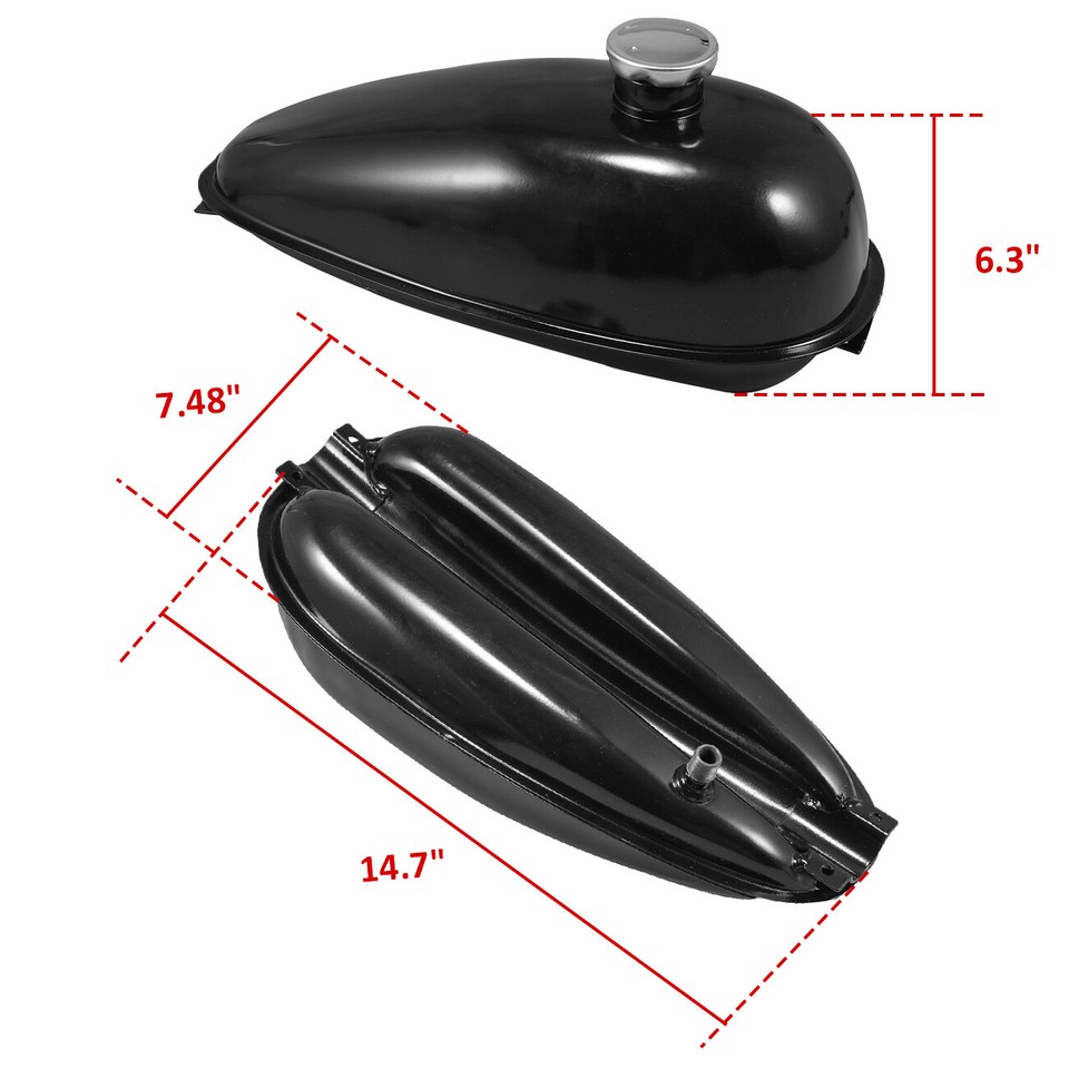 4L Gas Fuel Petrol Tank fit 49cc 60cc 80cc Motorized Bicycle Bike | eBay