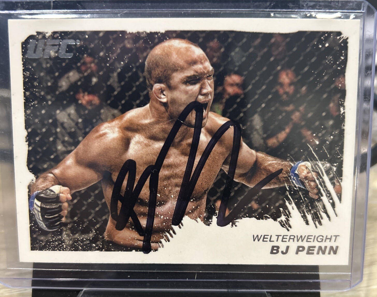 Signed 2011 Topps UFC Moment of Truth Card #130 BJ Penn - Autographed ...