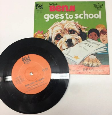 Vintage BENJI GOES TO SCHOOL See Hear Read Book and 33 Record Set ...