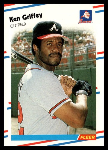 1988 Fleer #540 Ken Griffey Atlanta Braves Baseball Card | eBay