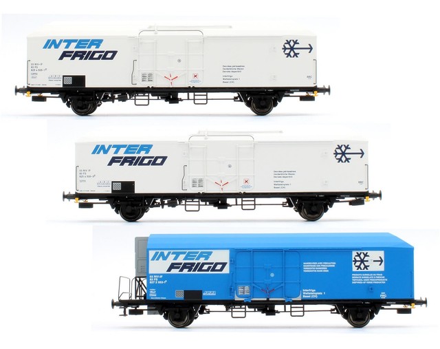 45048 Acme Set 3 Wagons Interfrigo FS Isothermal One Blue and Two White ...