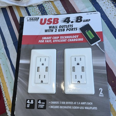 Well Outlets With 2 USB Port,2 Pack | eBay