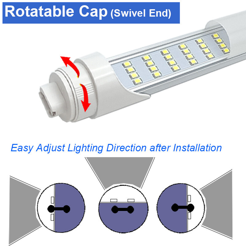 Frost 8FT LED Bulbs 2 Pin Non Ballast F96T12 Led Replacement HO Tube ...
