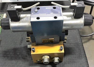 BOSCH Solenoid Valve w Rexroth Check Valve & IMAV Base Block Stack ...