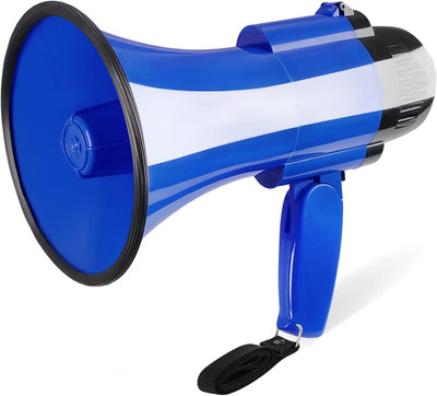 Portable Megaphone Speaker Bullhorn Built in Siren Alarm Music 30 Watt ...