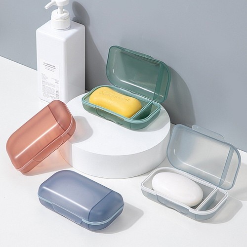 Keeps Soap Dry Soap Holder with Lid Soap Case Portable Soap Dish ...