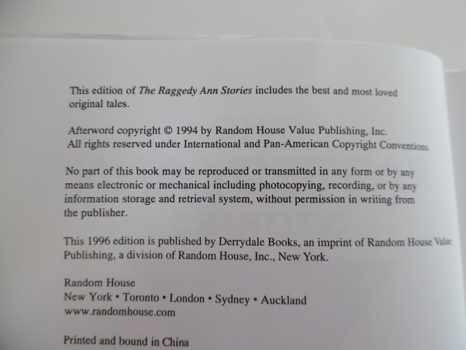 The Raggedy Ann Stories The Very First ... Stories by Johnny Gruelle ...