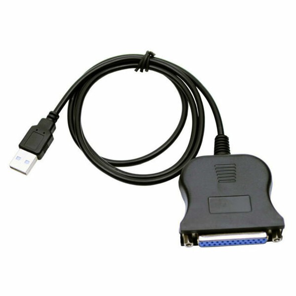 USB 2.0 Male to 25 Pin Db25 Female Parallel Port Printer Adapter Cable ...