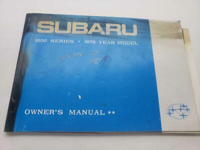 SUBARU Subaru Owners Manual 1979 | eBay
