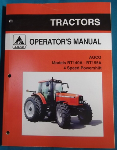 AGCO RT140A RT155A 4 Vitesse Powershift Tracteur Opération ...
