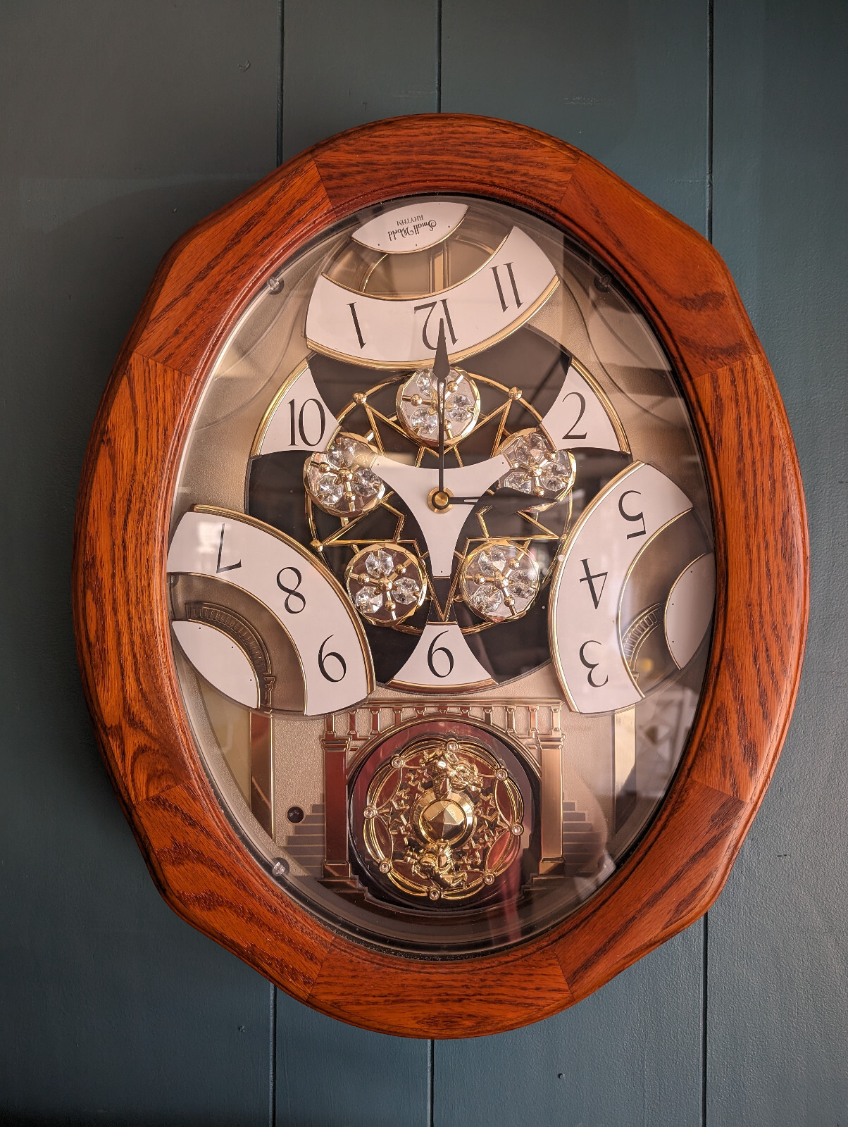 Small World Rhythm Musical Clock, Americana Christmas Hymns | eBay