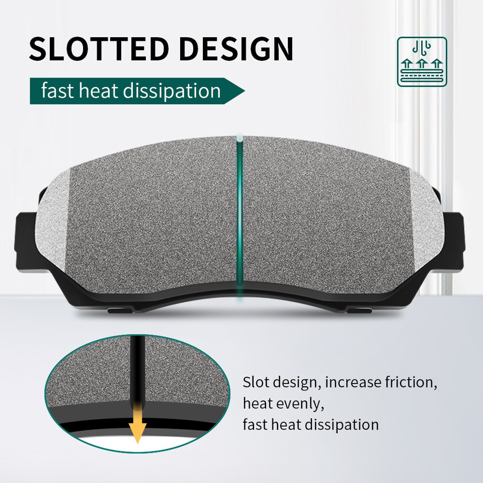 Front & Rear Brake Pads Kit For 2007-2017 Toyota Camry Avalon Lexus ...