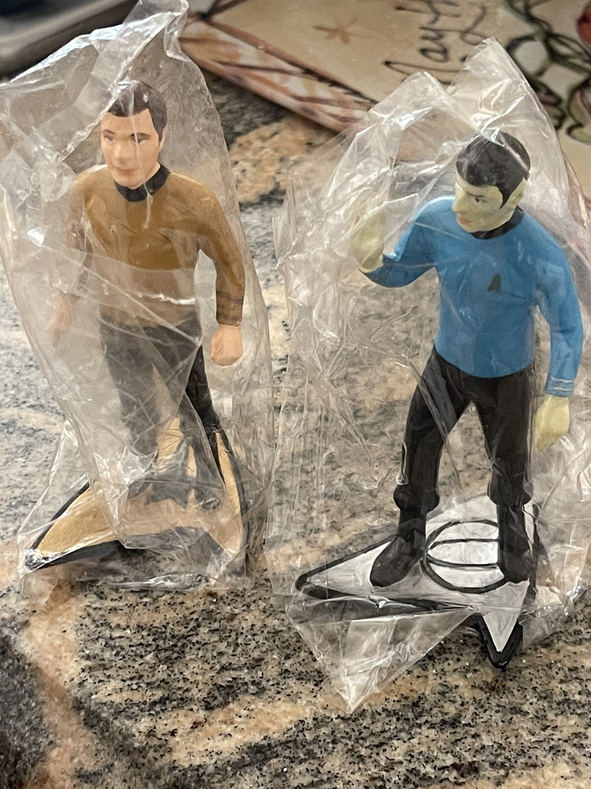 Star Trek Mini Figure Set Of Two Captain Kirk & Mr. Spock 1991 | eBay