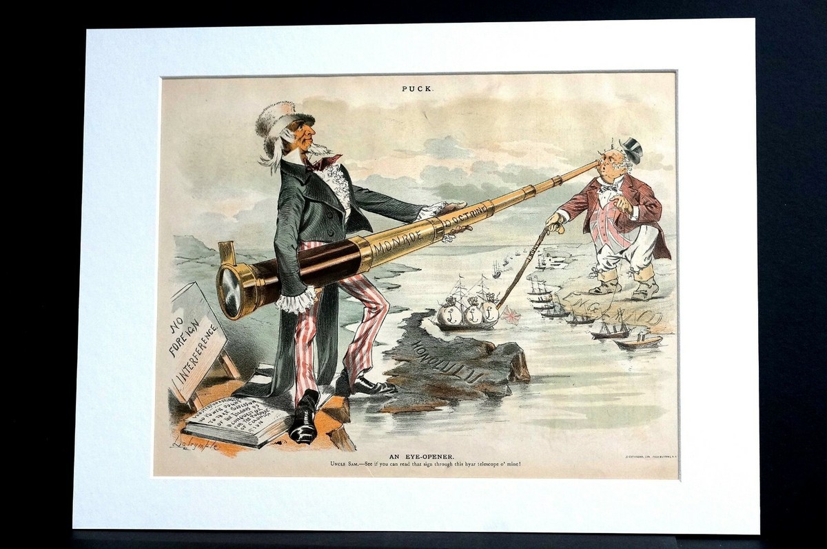 Uncle Sam Political Cartoon Monroe Doctrine Uncle Sam | History,