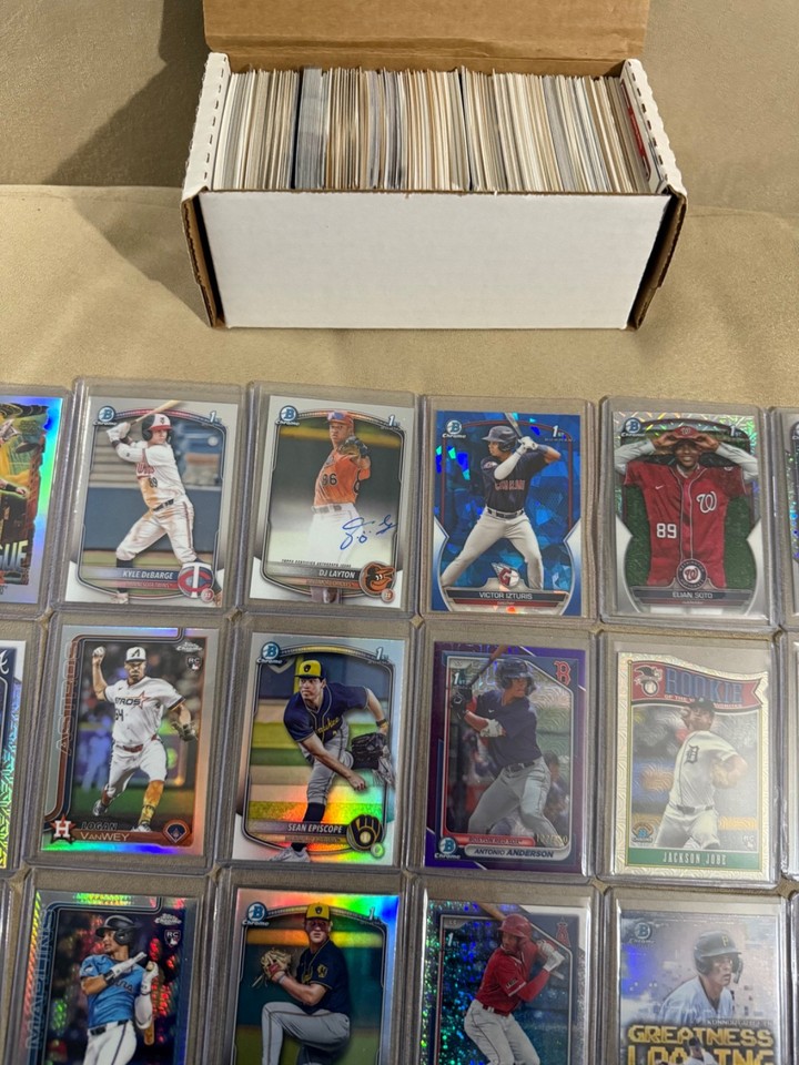 Loaded 400+ baseball card lot, lots of rookies, inserts, color ...