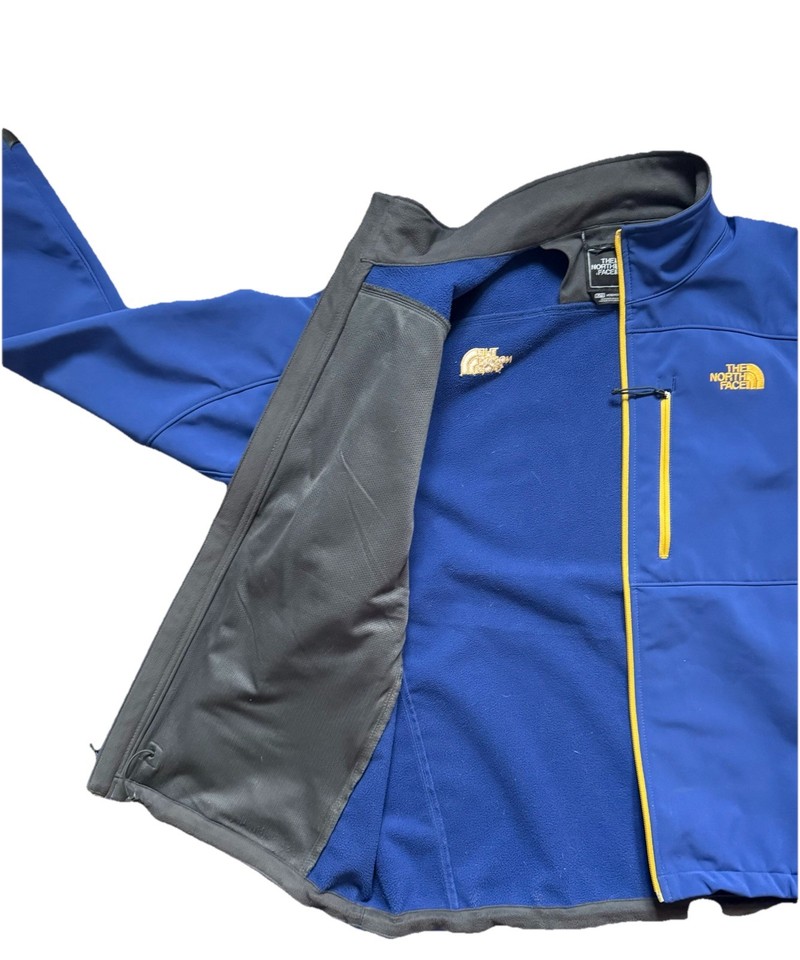 The North Face Men's XL Apex Bionic Softshell Full Zip JackeT Blue ...