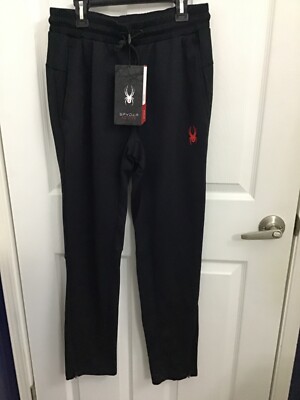 SPYDER Active Men's Jogger Sweatpants SPM732A Black Stretch Quick Dry S ...