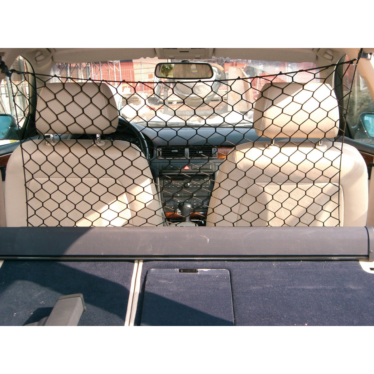 DIVISORIO RETE ELASTICA PER AUTO MAGLIE LARGHE TRASPORTO CANI GATTI ...