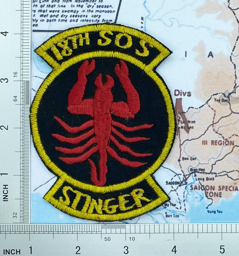 PATCH , 18th SOS AC-119K - FIRE CONTROL - STINGER GUNSHIP VIETNAMW ...