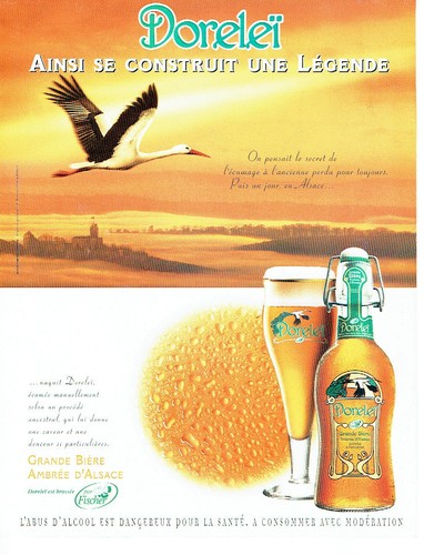 PUBLICITE ADVERTISING 026 2002 Dorelei bière ambrée d'Alsace Fischer | eBay