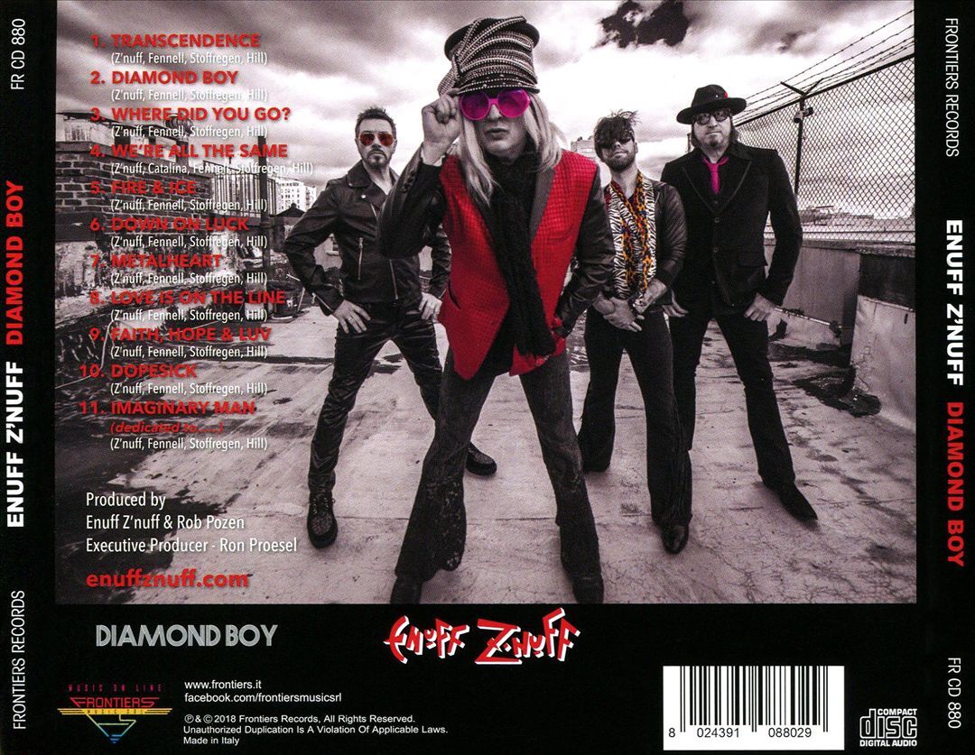 ENUFF Z'NUFF DIAMOND BOY NEW CD 8024391088029| eBay