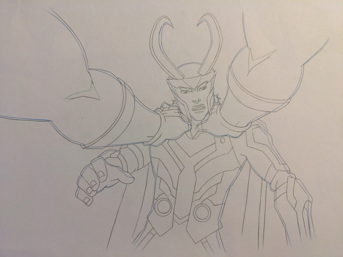 Loki Drawing Avengers