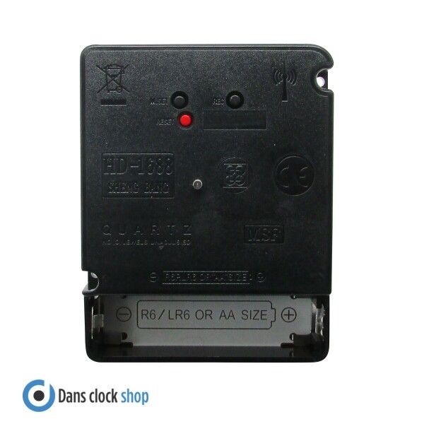 New HD-1688 Radio Controlled Non Ticking Quartz Clock Movement ...