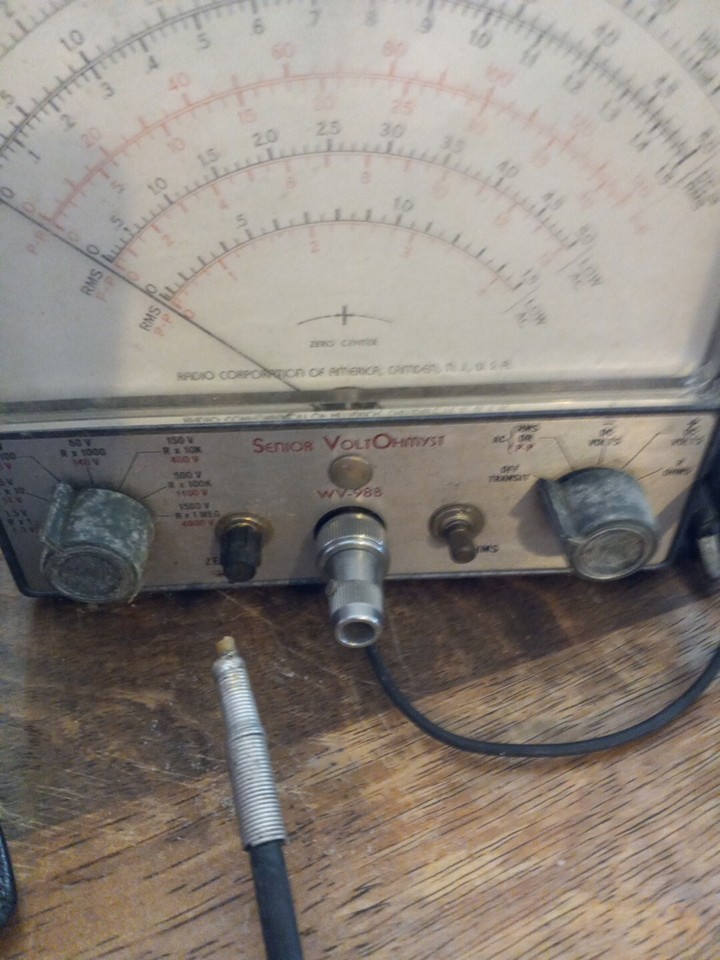 Vintage RCA Model WV-98C Senior VoltOhmyst VTVM (Vacuum Tube Voltmeter ...