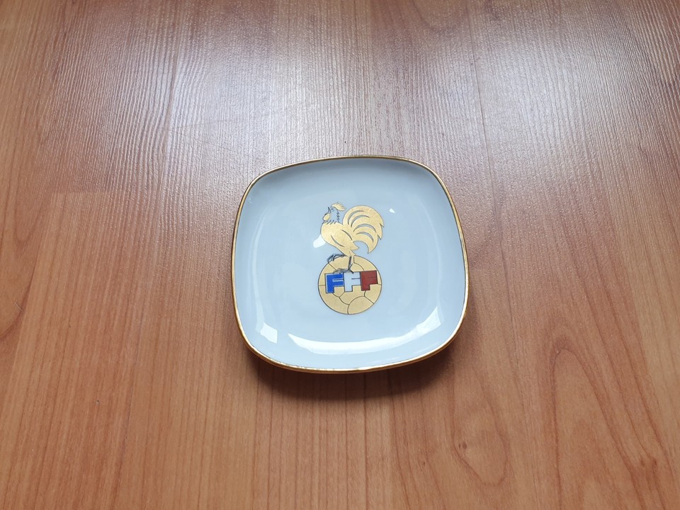 Petite soucoupe de Limoges * Trophée de Football * Le Coq FFF | eBay