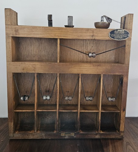 ANTIQUE INDIANA CASH DRAWER WOOD 1920'S STEAMPUNK SHADOW BOX DISPLAY ...