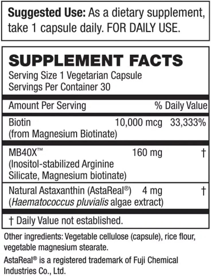 Purity Products My Biotin ProClinical MyBiotin 30 Capsules new EXP 12 / ...