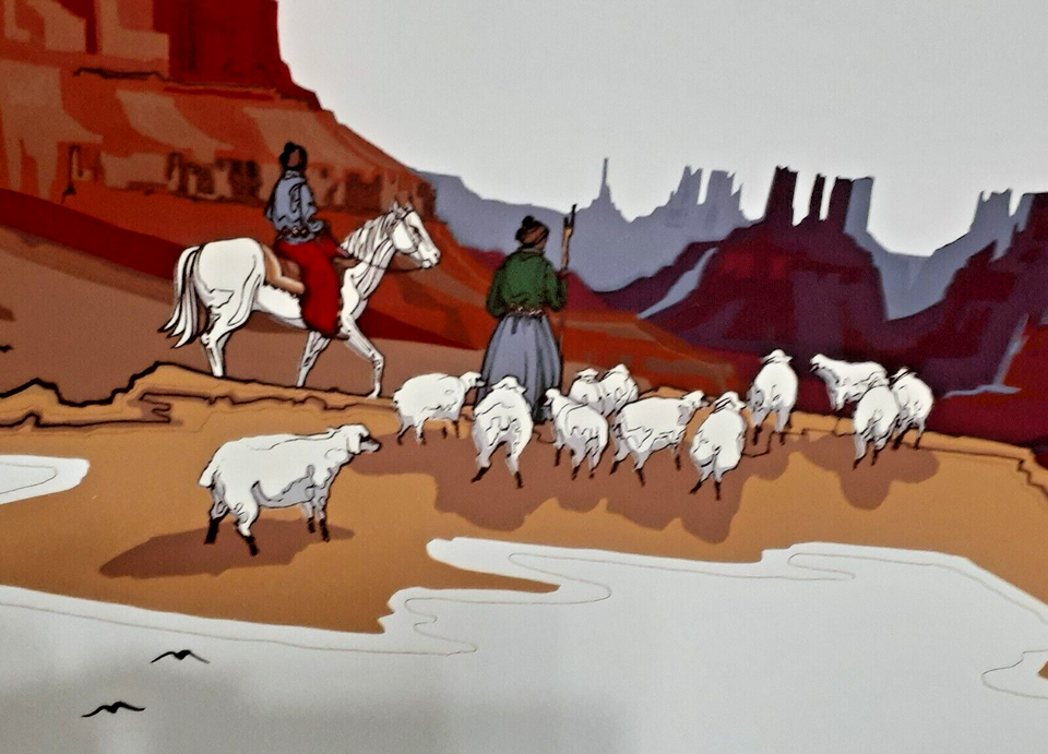 Michael Atkinson Fine art Serigraph Number 25/80 1984 "PAINTED DESERT ...