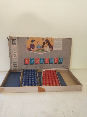 Vintage Stratego Board Game by Milton Bradley 1962 missing one red ...