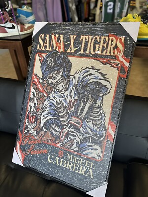 Sana X Detroit Tigers Official Collab Canvas 1-3 Made Miguel Cabreras ...