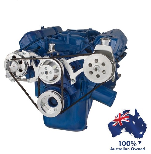 FORD 302 351 CLEVOR CLEVELAND POWER STEERING BILLET BRACKET KIT | eBay ...