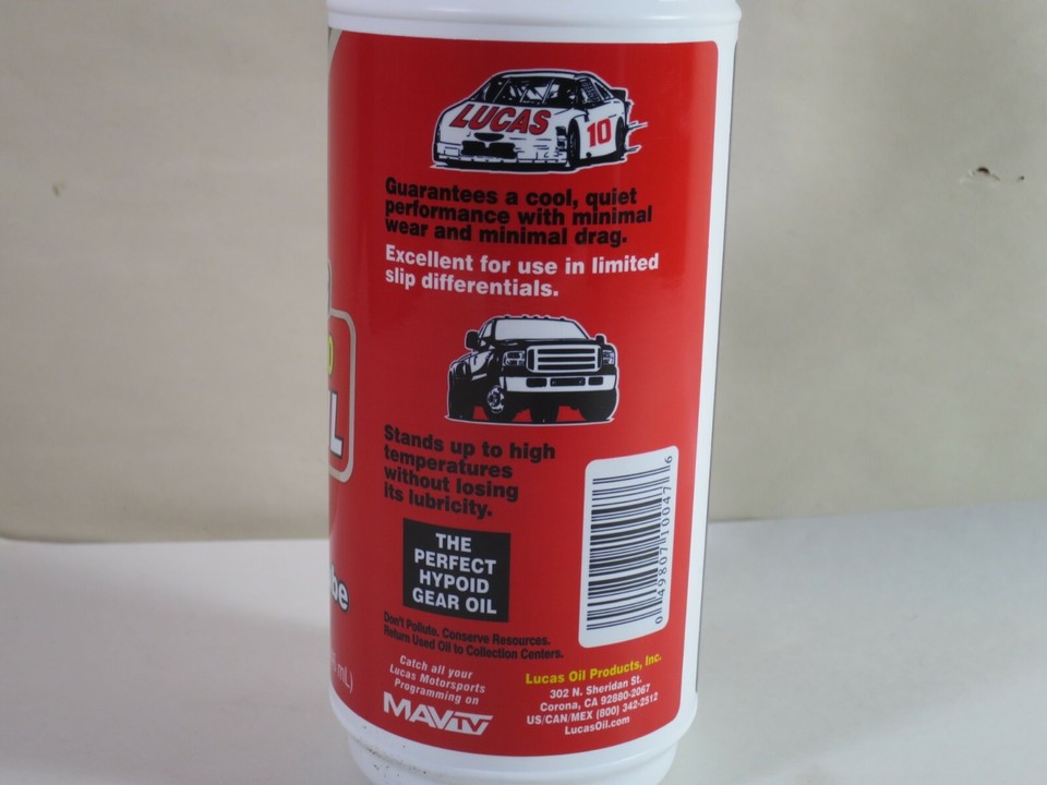 Gear Lube Synthetic Lucas 10047 75W-90 1-Qt Bottle | eBay