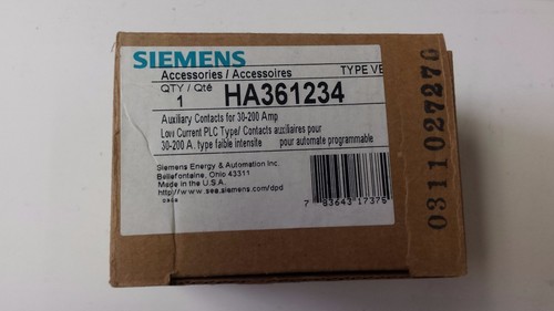 Siemens HA361234 Auxiliary Contacts for 30-200Amp | eBay