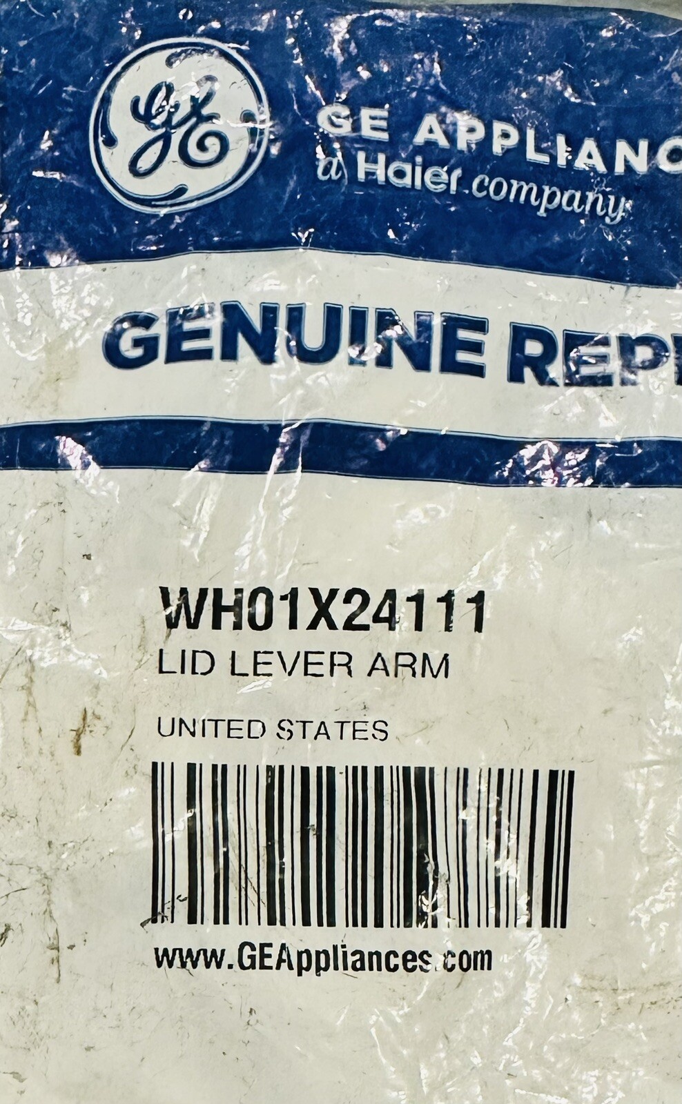 WH01X24111 Genuine OEM GE Washer Lid Lever Arm WH01X24111 Brand New | eBay