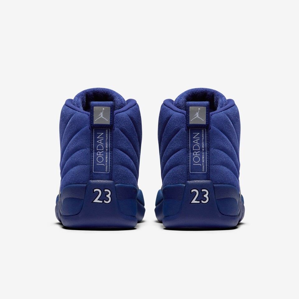 Air Jordan 12 Retro -9.5- WORN ONCE 130690-400 Deep Royal Blue Suede ...
