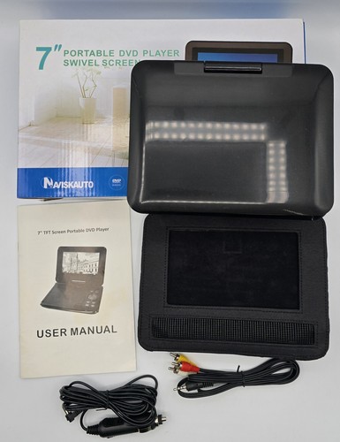 NAVISKAUTO 7" Portable DVD Player Car Charger - No Remote - Fully ...