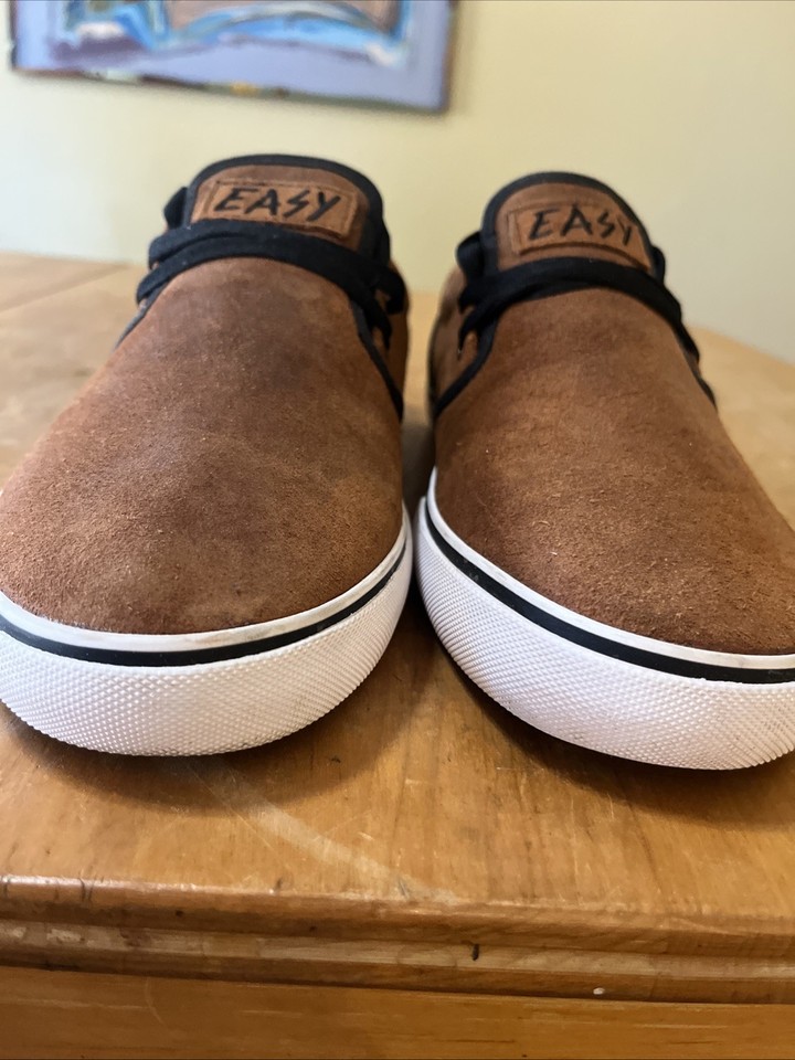 Fallen The “Easy” Mens Skate Shoe Sz 11 Pre Shutdown Brown With Black ...