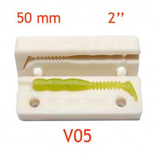 Rockvibe Shad Bait Mold Shad Fishing Soft Plastic Lure 38-100 mm | eBay