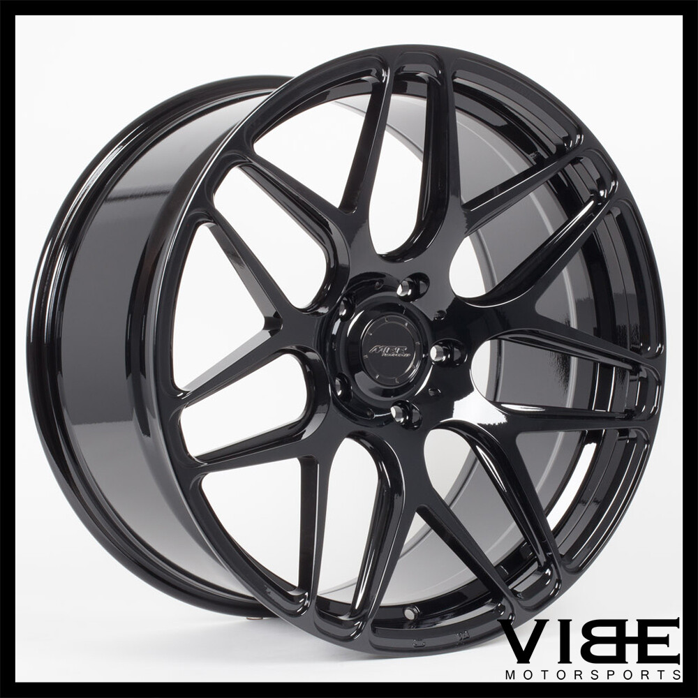 21" MRR FS01 BLACK FLOW FORGED CONCAVE WHEELS RIMS FITS BMW F01 740 750 ...